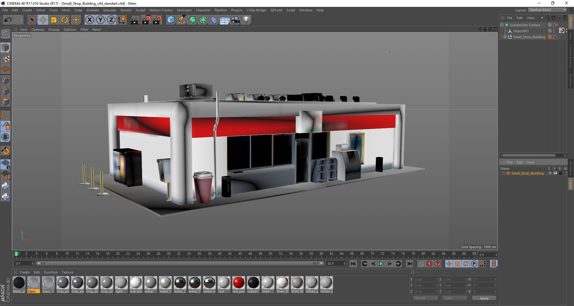 3D Small Shop Building model - TurboSquid 2116278