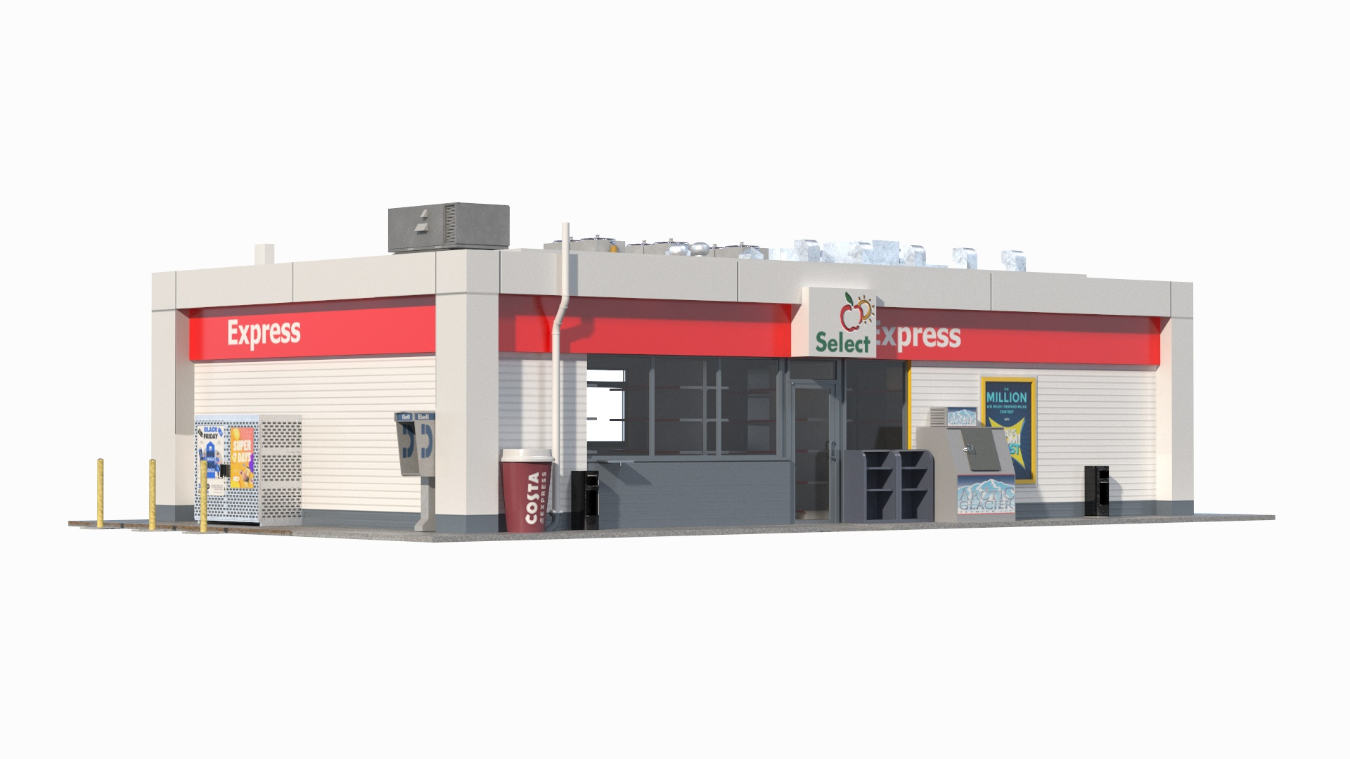 3D Small Shop Building Model - TurboSquid 2116278