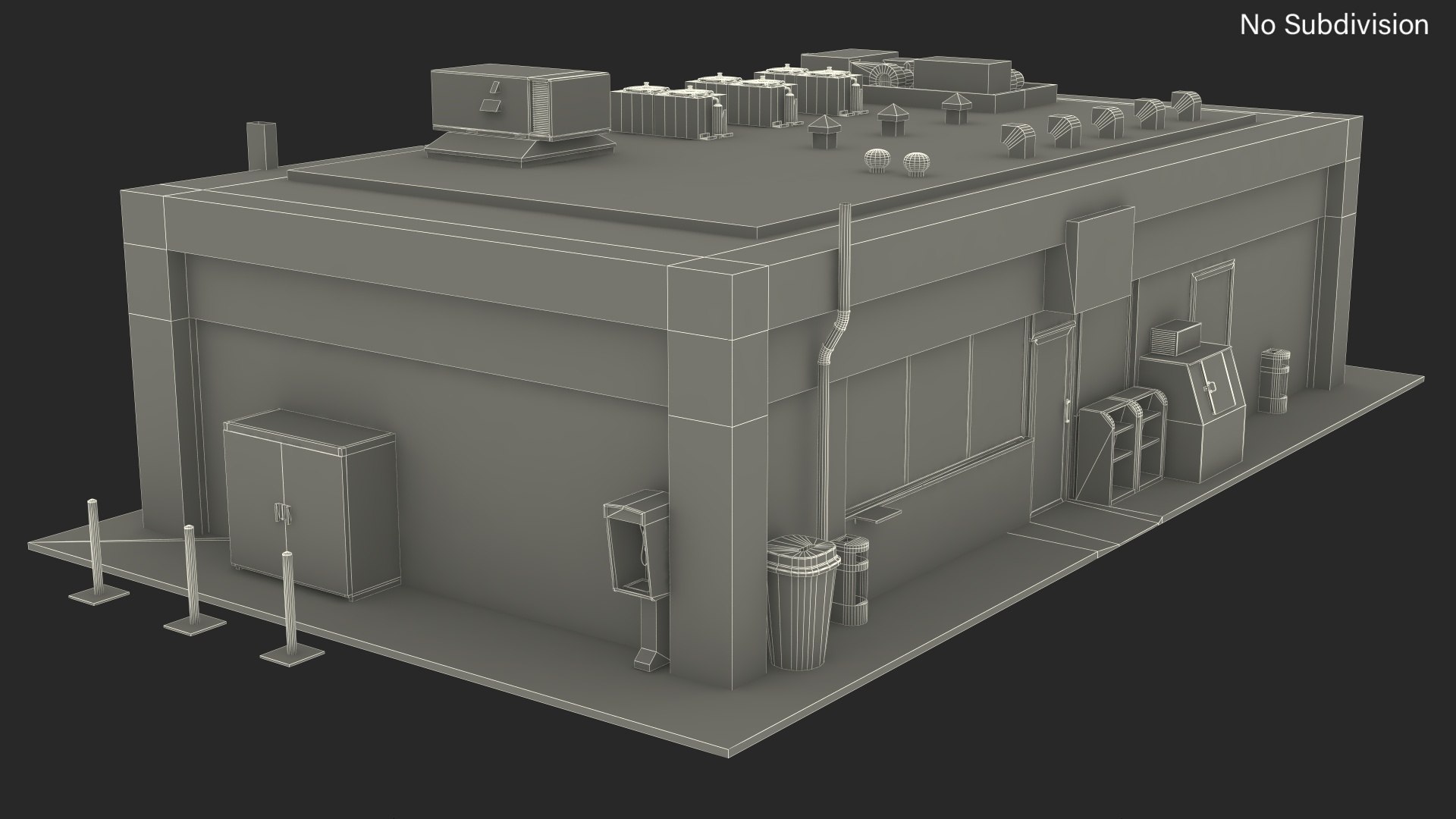 3D Small Shop Building model - TurboSquid 2116278