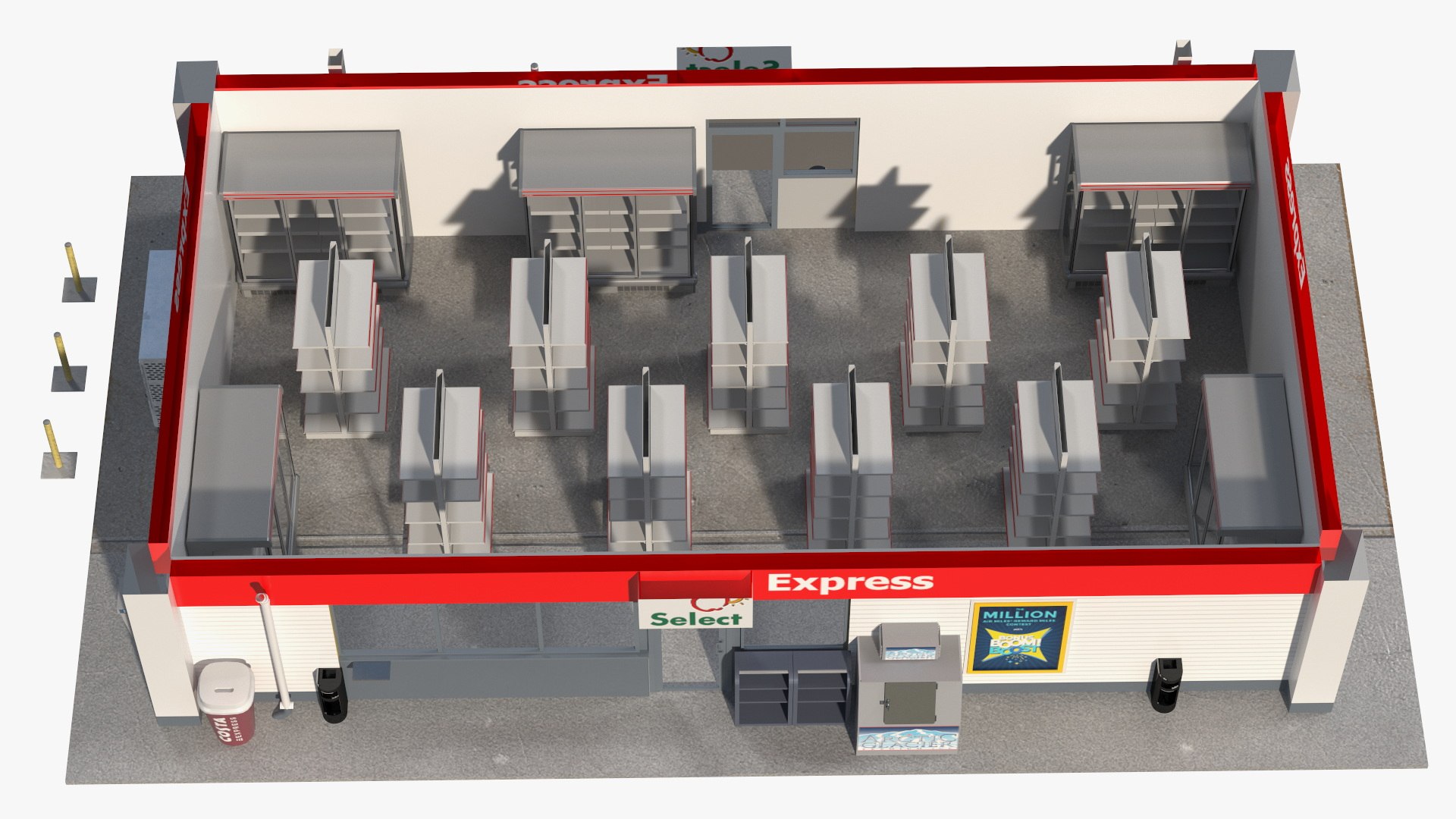 3D Small Shop Building model - TurboSquid 2116278