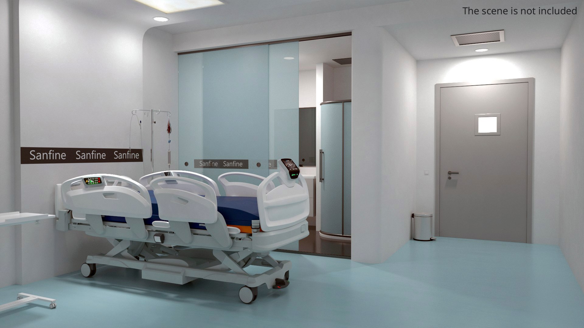 3D Smart Hospital Bed With IV Infusion Stand - TurboSquid 2509342