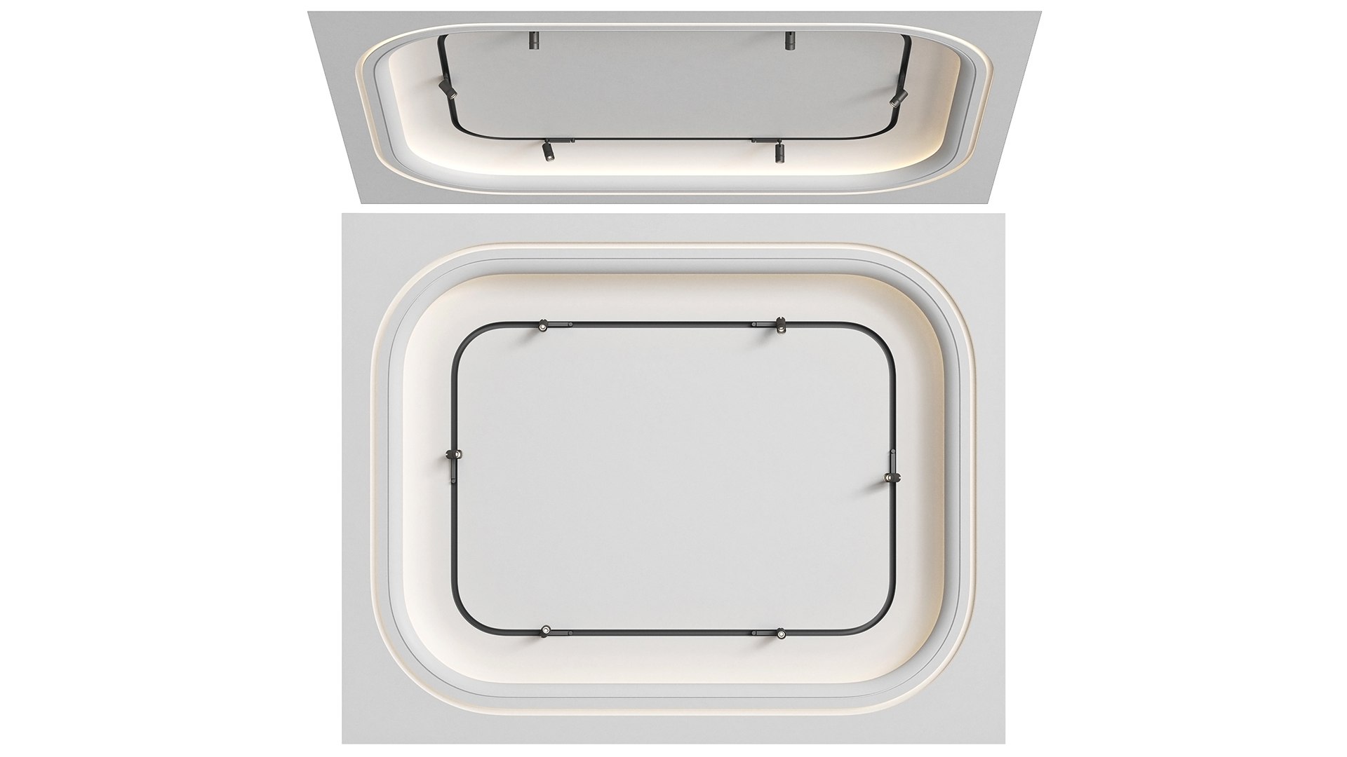 3D Model Modern Ceiling RJ Easy Design 03 - TurboSquid 2290283