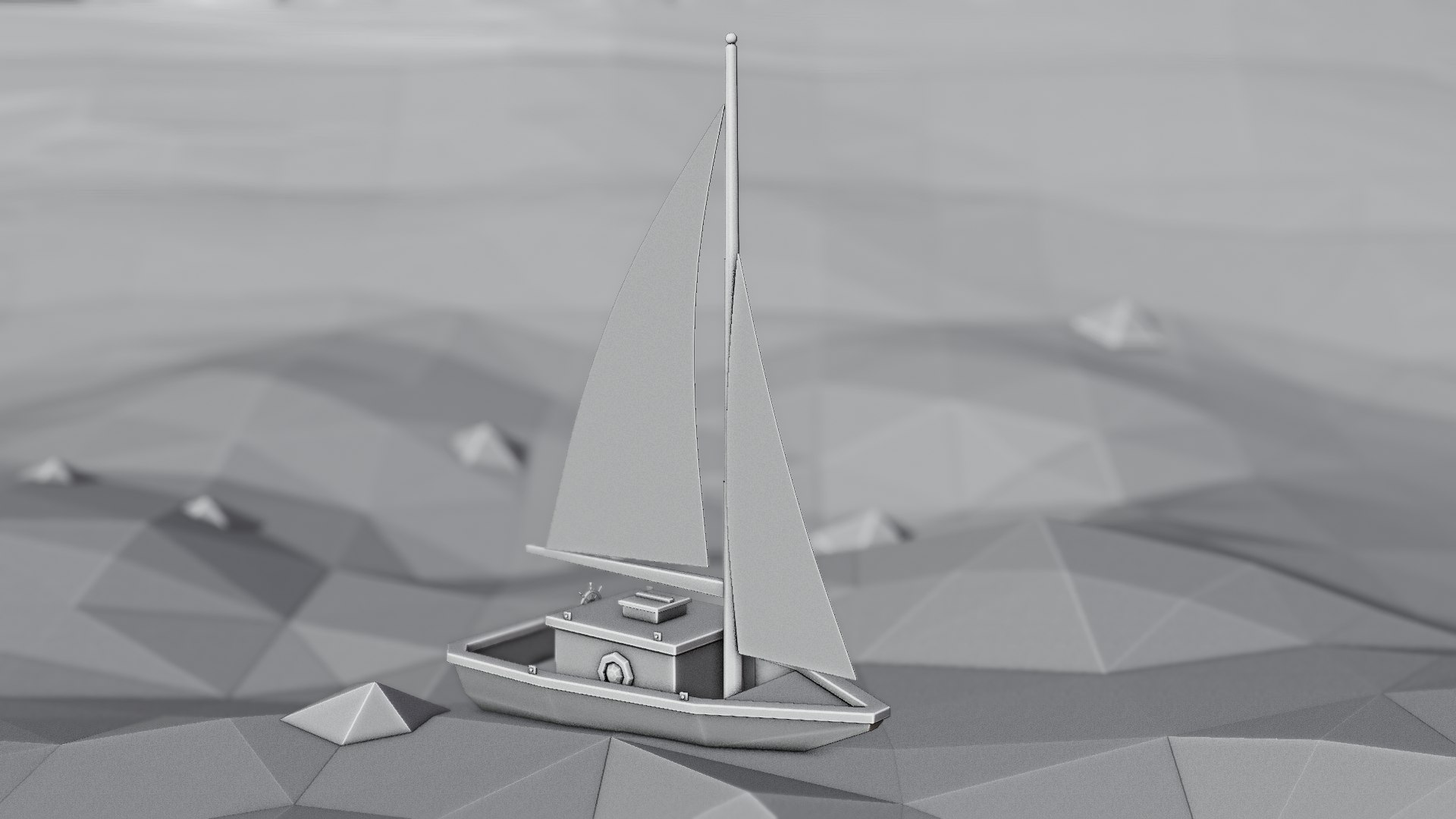 3D Low Poly Boat Model - TurboSquid 2077785
