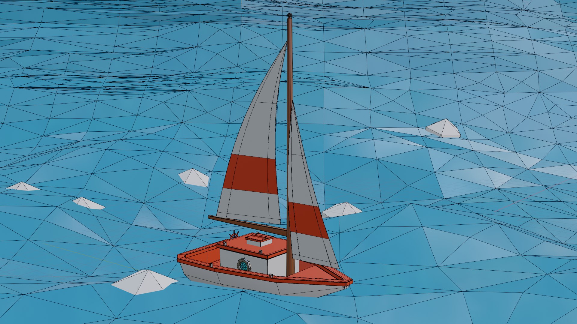 3D Low Poly Boat Model - TurboSquid 2077785