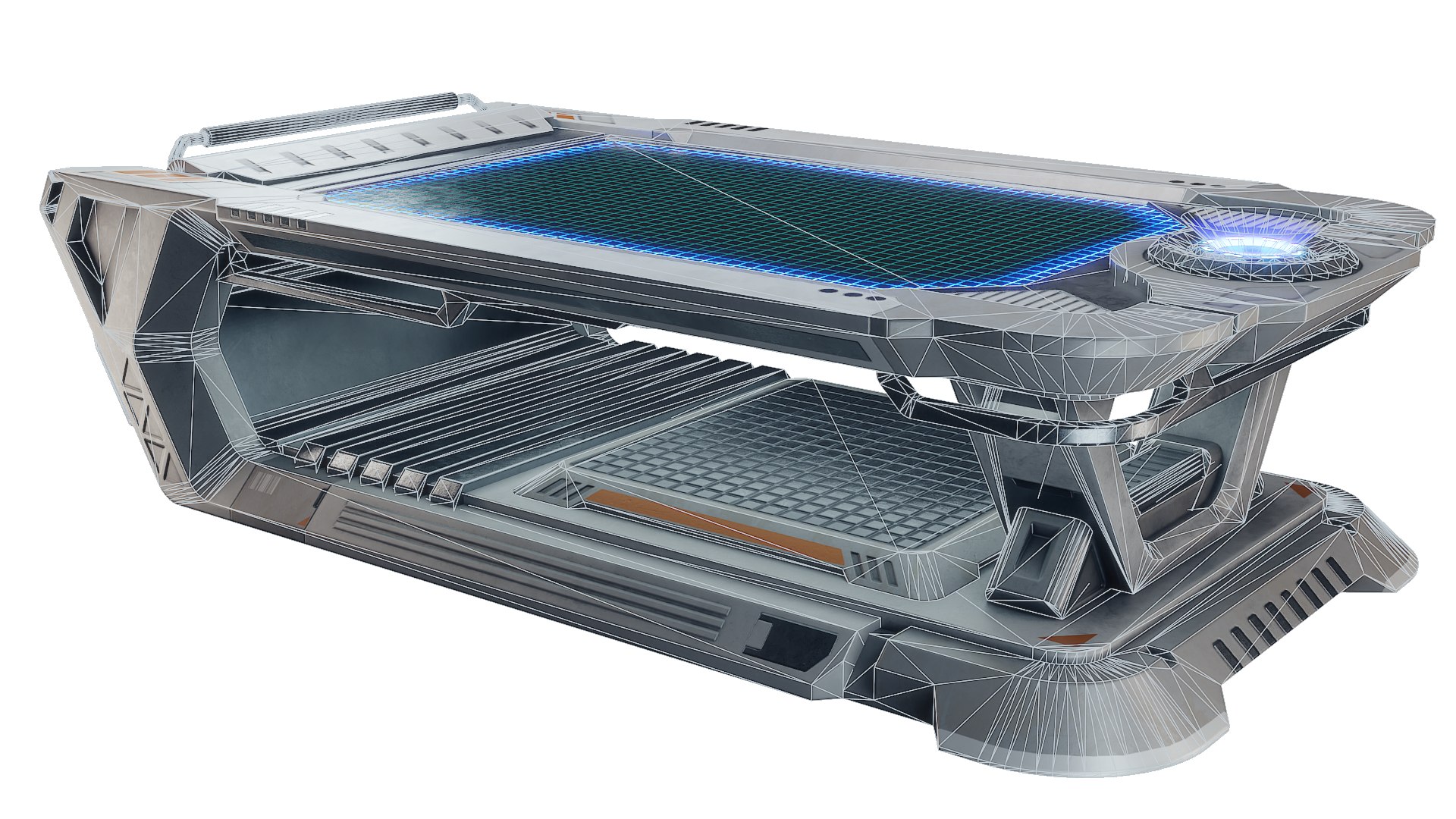 3D Sci-fi Holographic Control Panel - TurboSquid 2301944