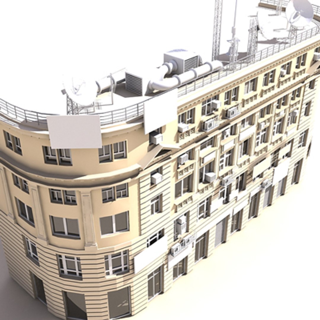 3d Commercial Building Facade Model