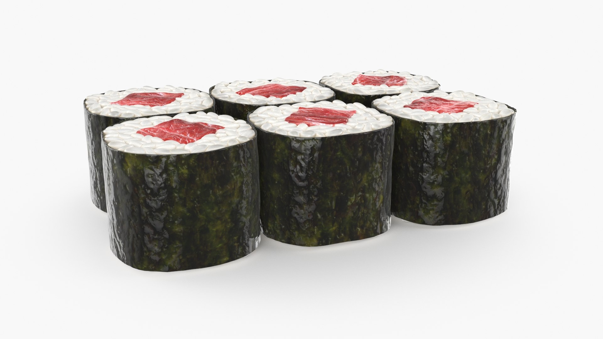 Tekka Maki Sushi 6 3D Model - TurboSquid 2073928