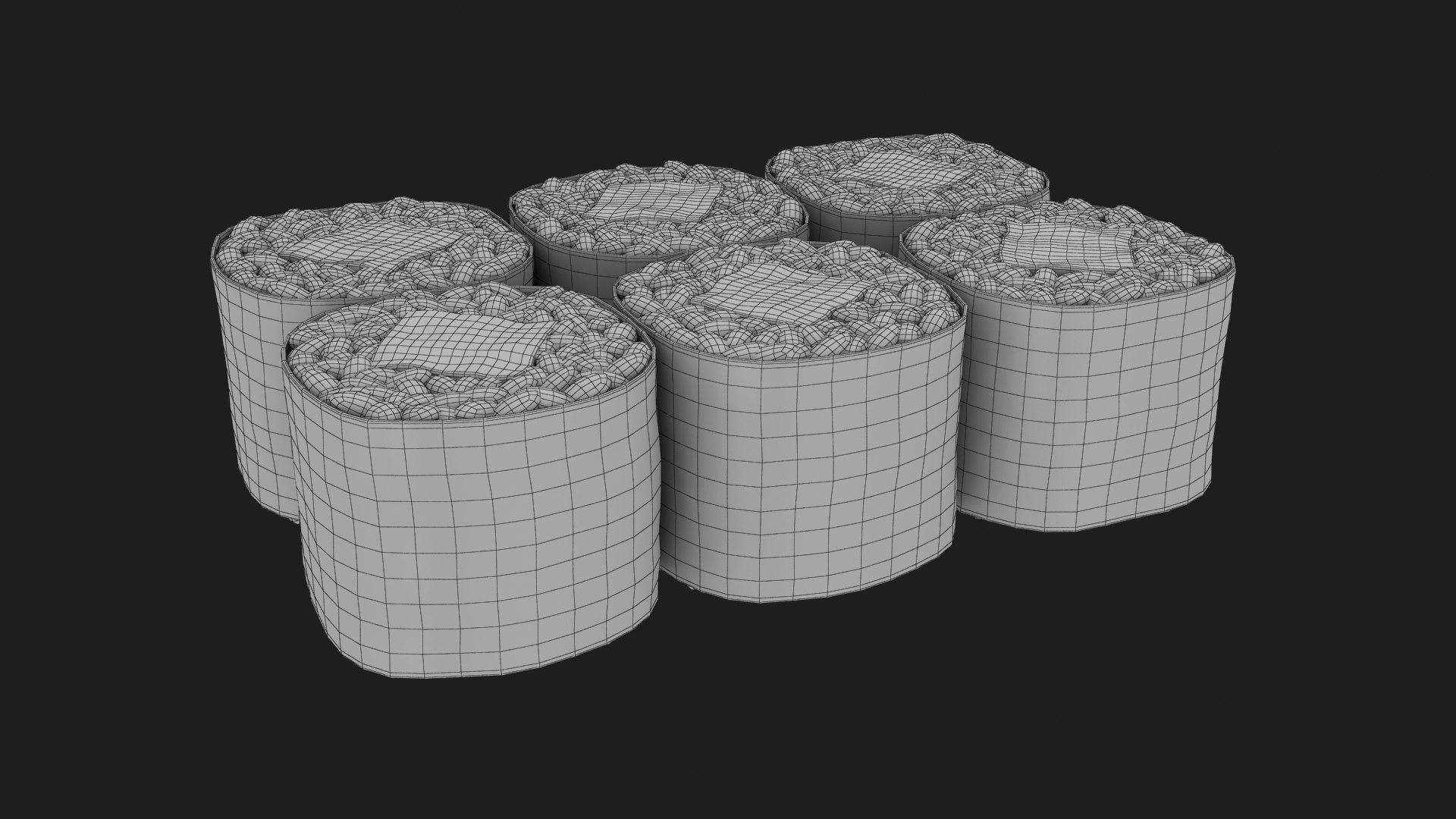 Tekka Maki Sushi 6 3D Model - TurboSquid 2073928