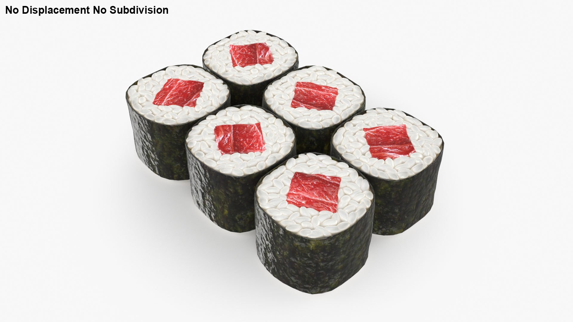 Tekka Maki Sushi 6 3D Model - TurboSquid 2073928