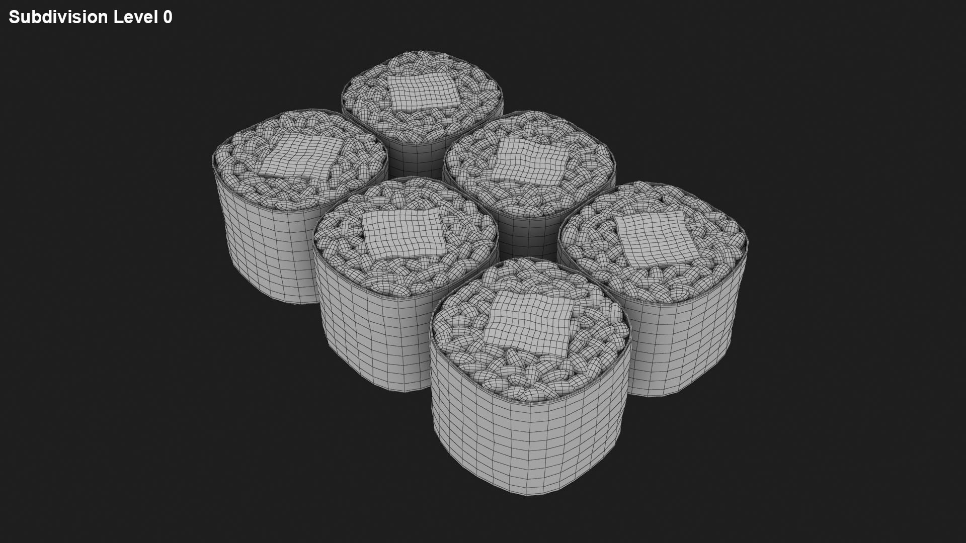 Tekka Maki Sushi 6 3D Model - TurboSquid 2073928