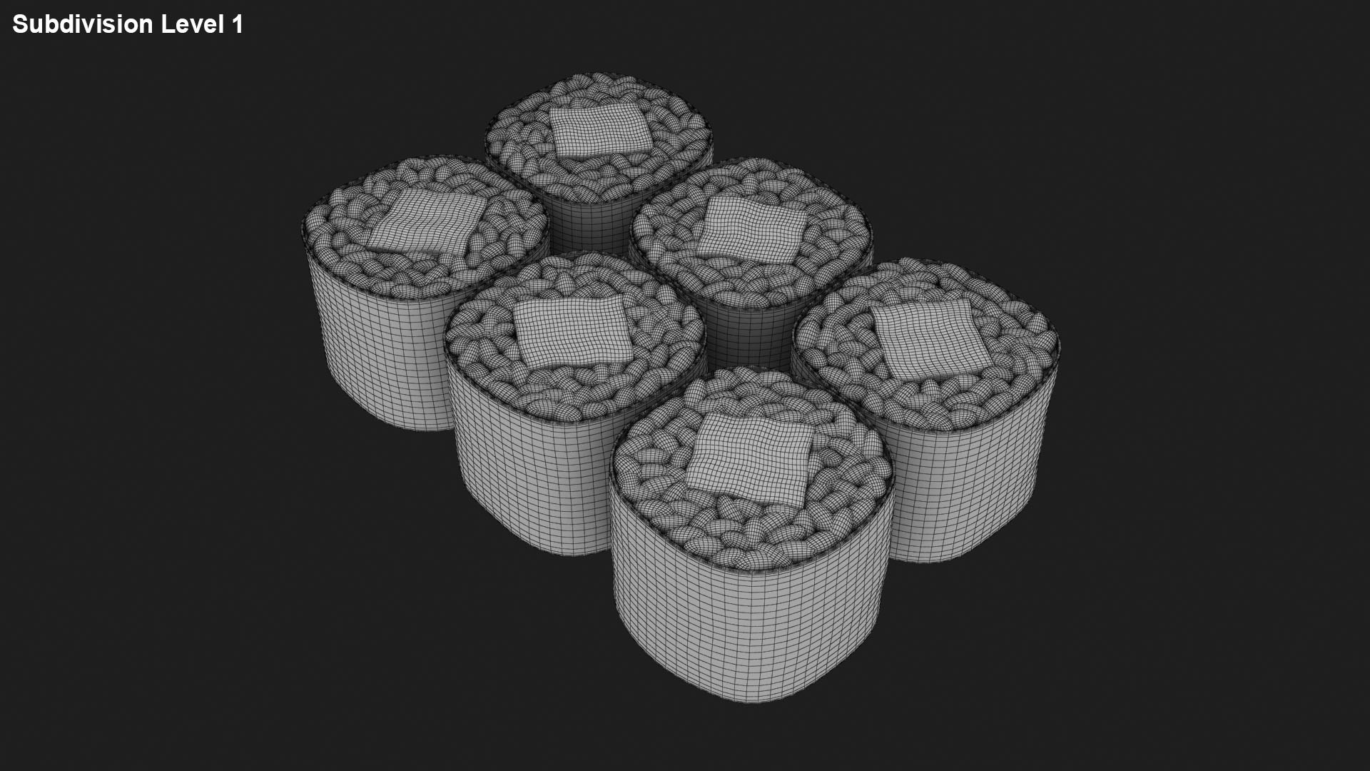 Tekka Maki Sushi 6 3D Model - TurboSquid 2073928