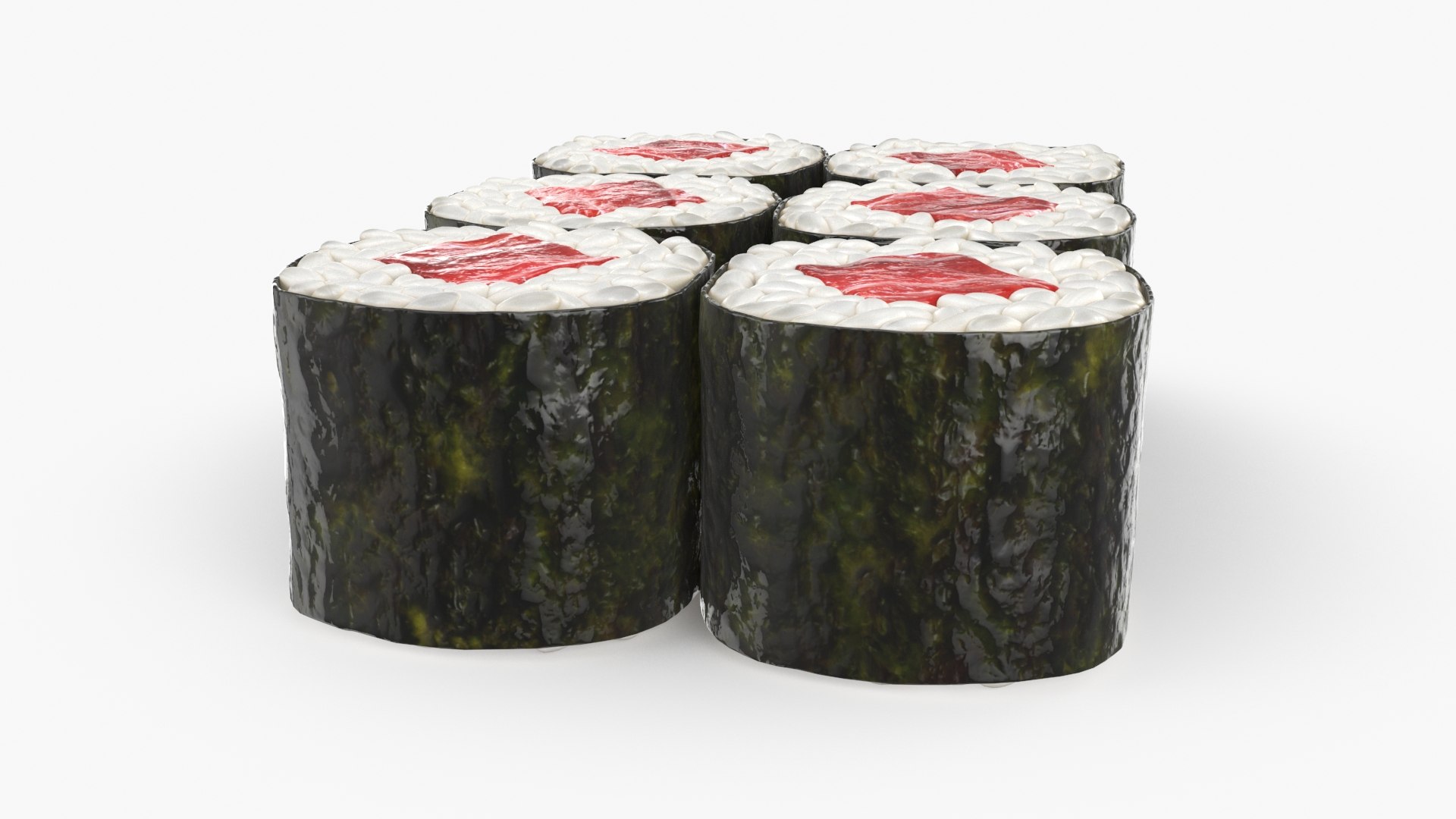Tekka Maki Sushi 6 3D Model - TurboSquid 2073928