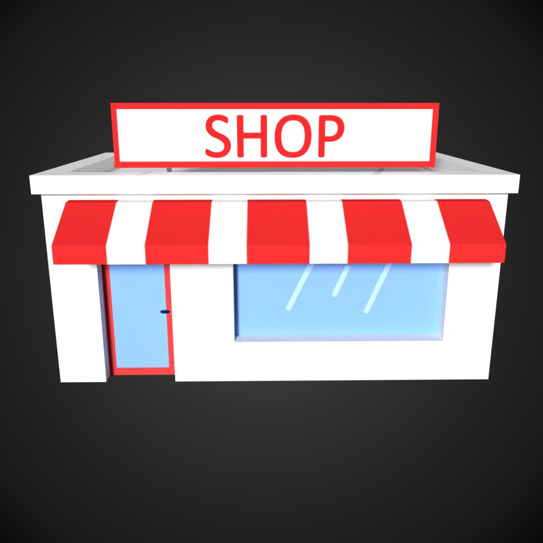 Shop Store 1 3D - TurboSquid 1280119