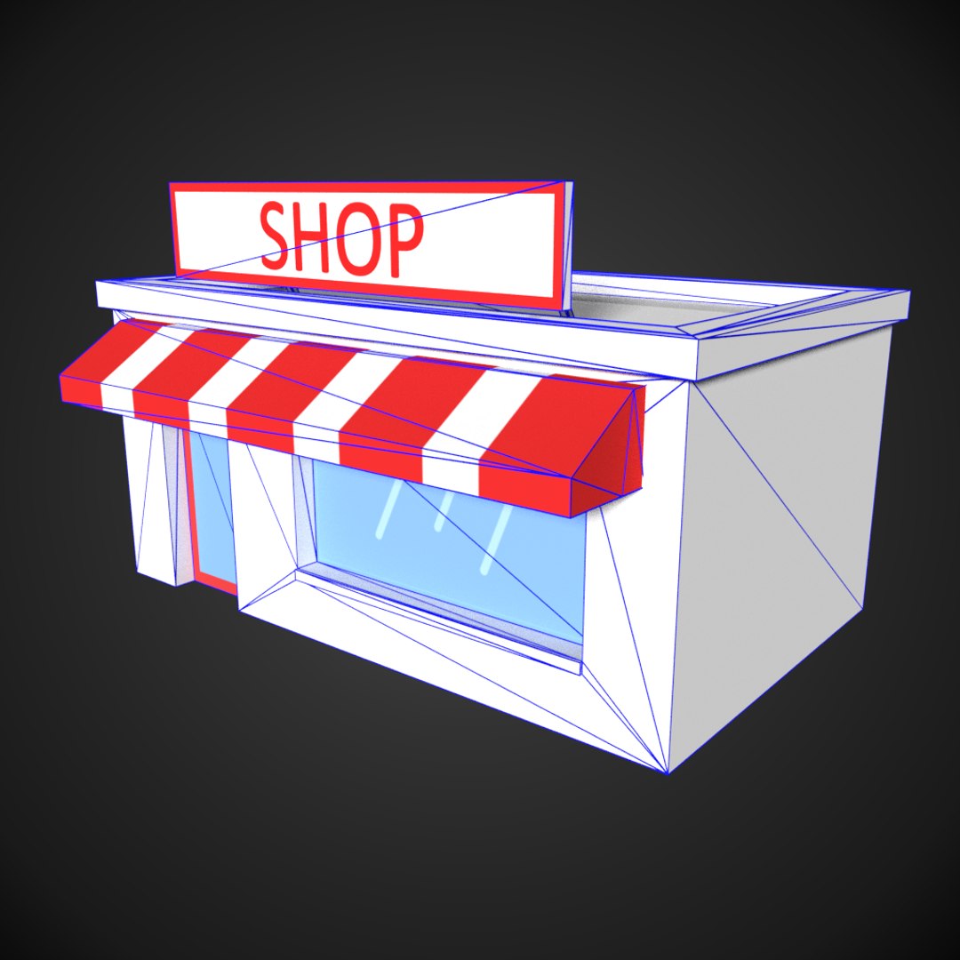 Shop Store 1 3D - TurboSquid 1280119