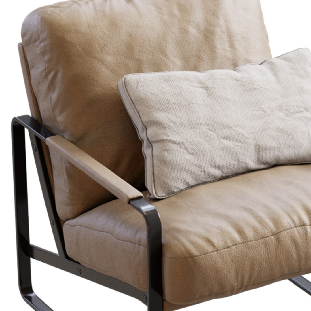 3D Walter Knoll Leather Armchair model - TurboSquid 1955225