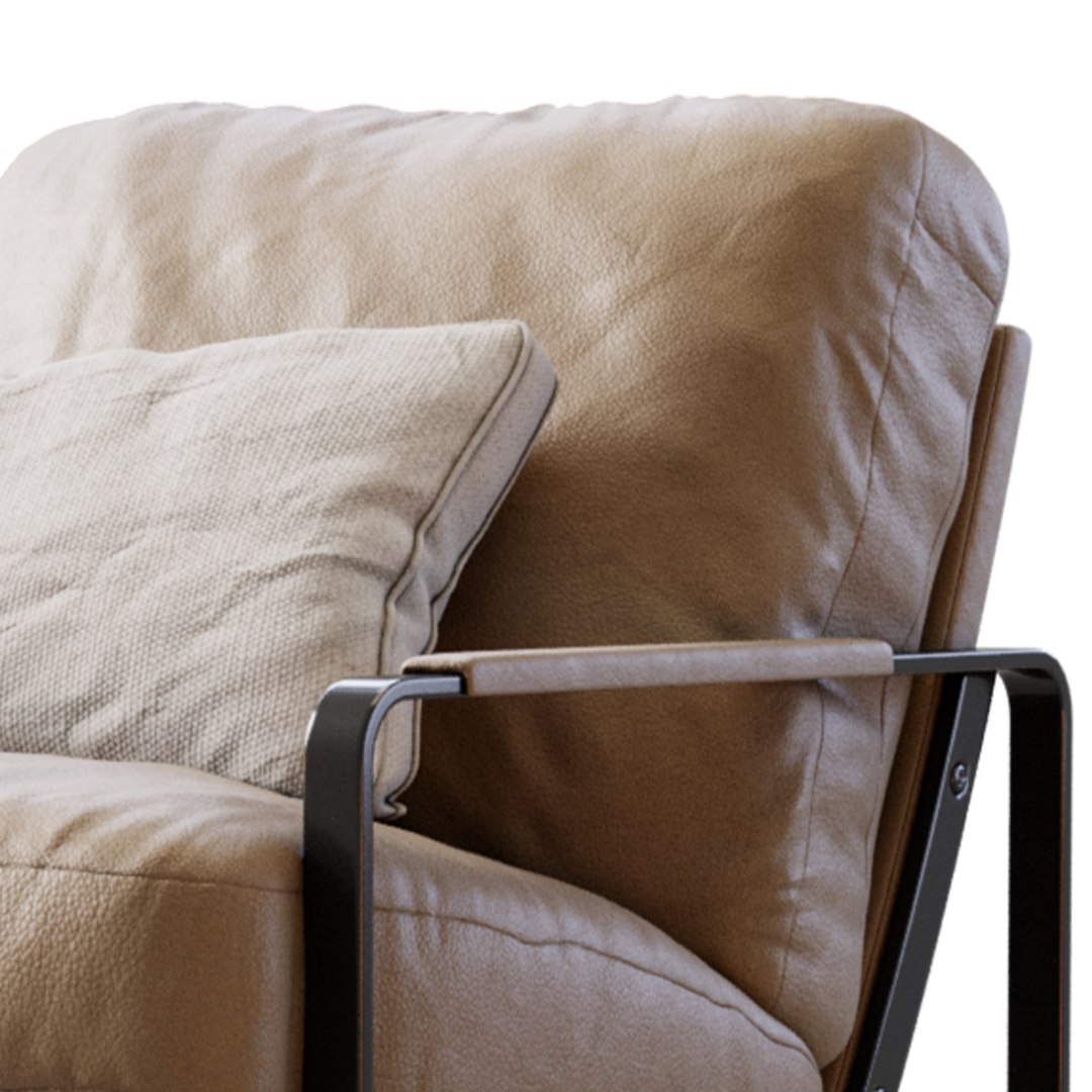 3D Walter Knoll Leather Armchair model - TurboSquid 1955225