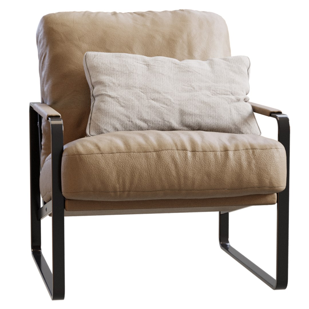 3D Walter Knoll Leather Armchair model - TurboSquid 1955225