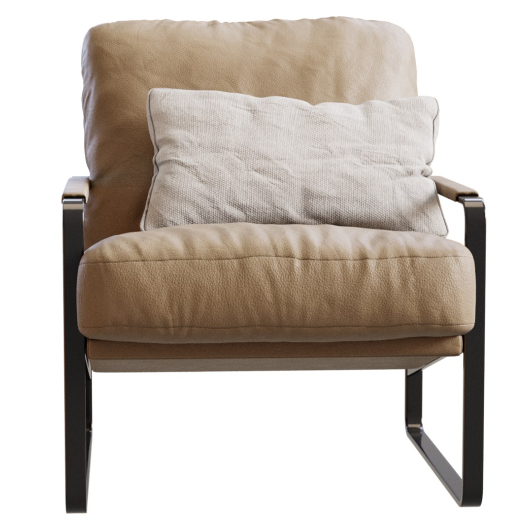 3D Walter Knoll Leather Armchair model - TurboSquid 1955225