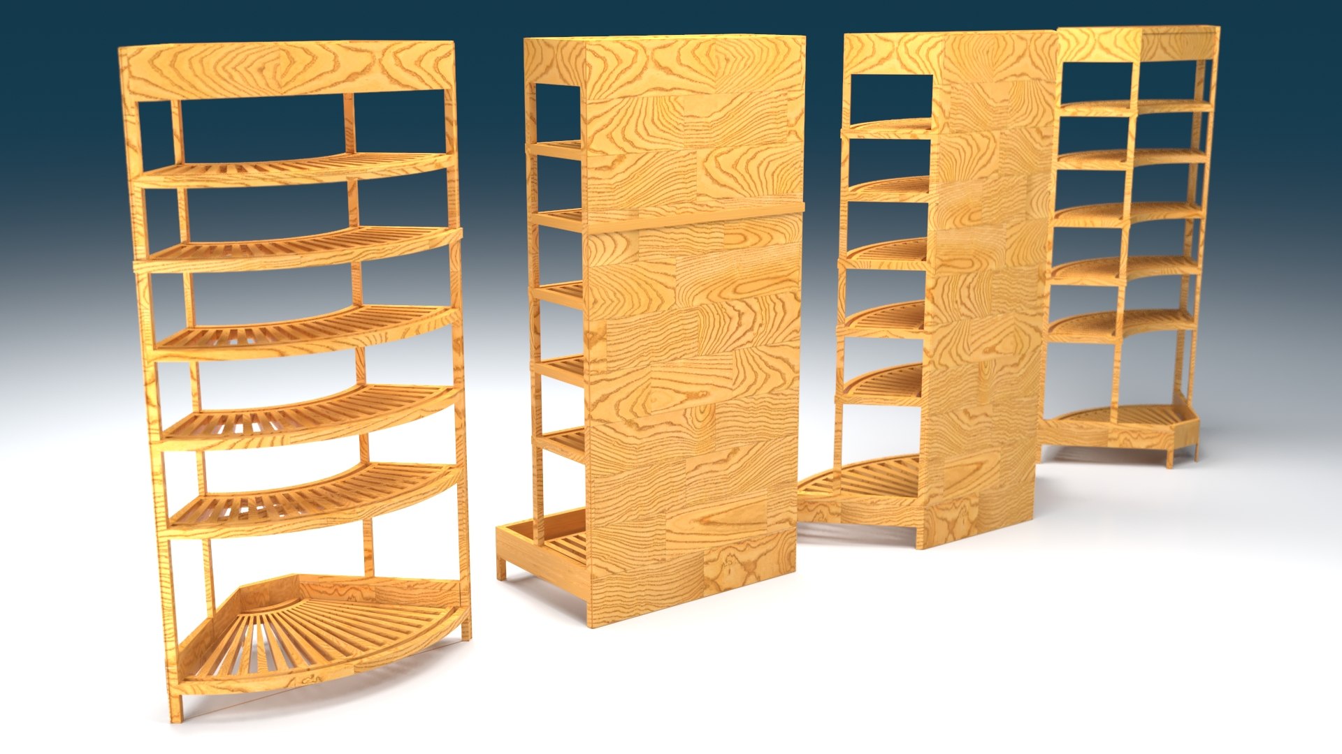 Shelf Rack Wood 3d 3D Model - TurboSquid 1965149