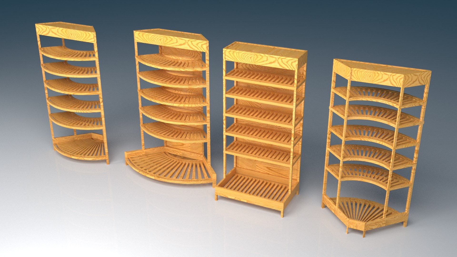 Shelf Rack Wood 3d 3D Model - TurboSquid 1965149