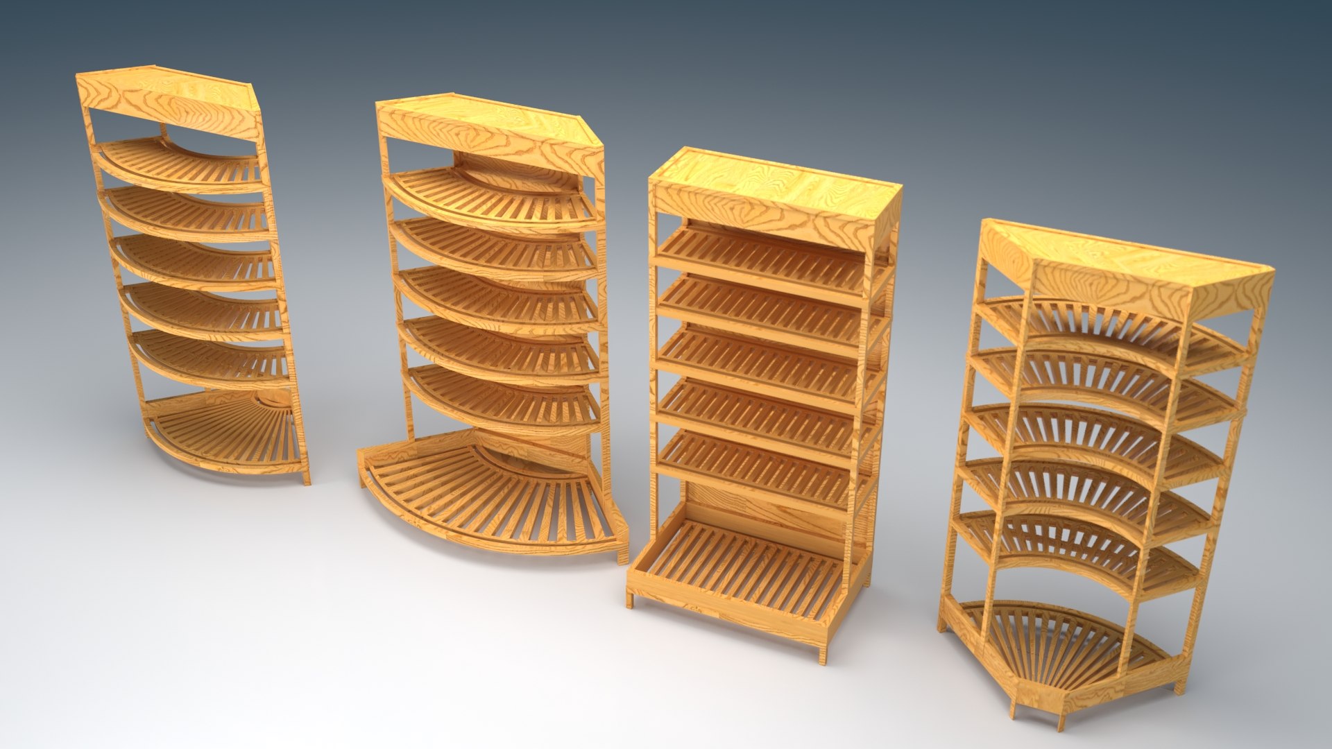 Shelf Rack Wood 3d 3D Model - TurboSquid 1965149