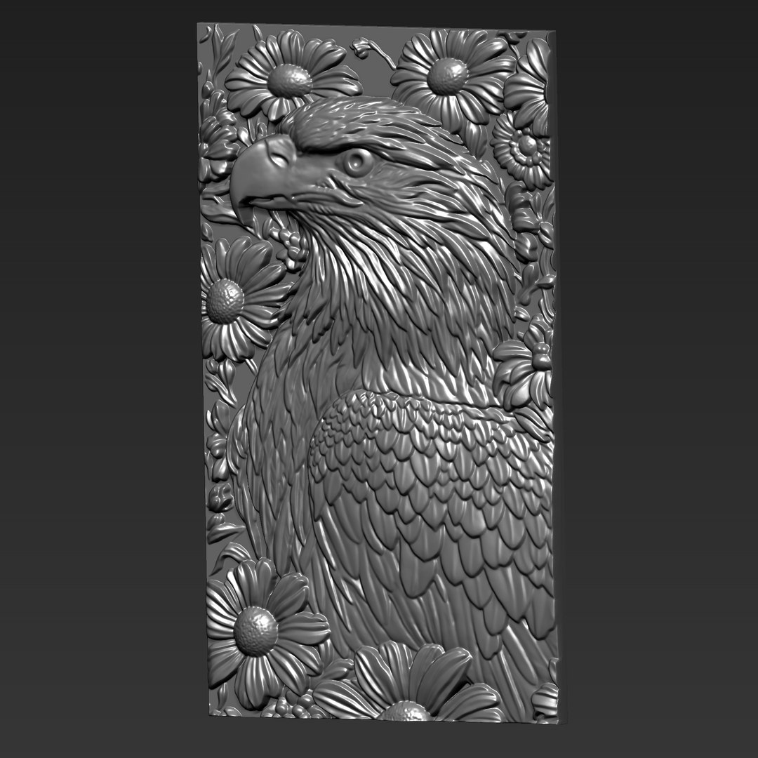 Eagle Bas-relief 3D Model - TurboSquid 2437451