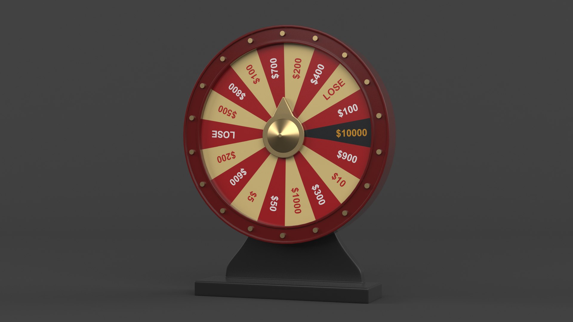 Wheel Of Fortune 3D Model - TurboSquid 2138277