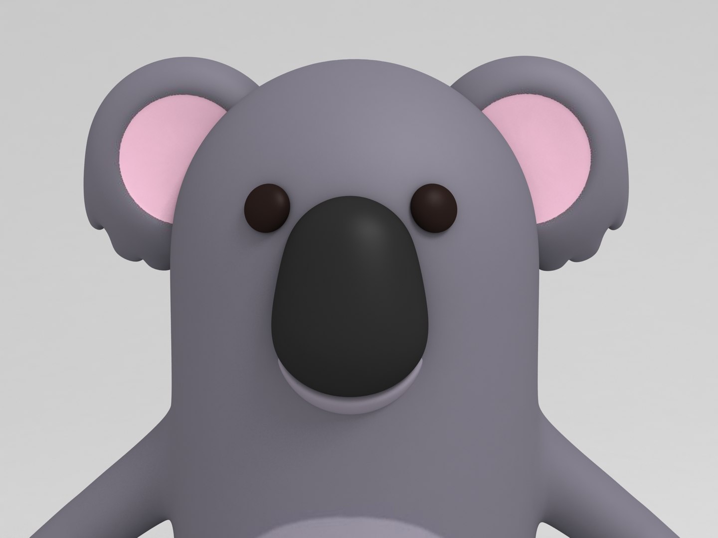 3D koala cartoon model - TurboSquid 1294088