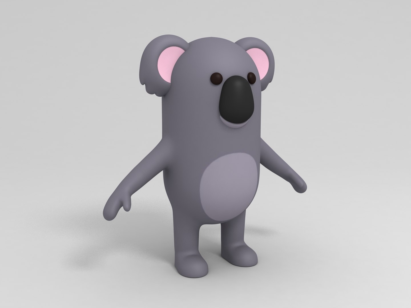 3D koala cartoon model - TurboSquid 1294088