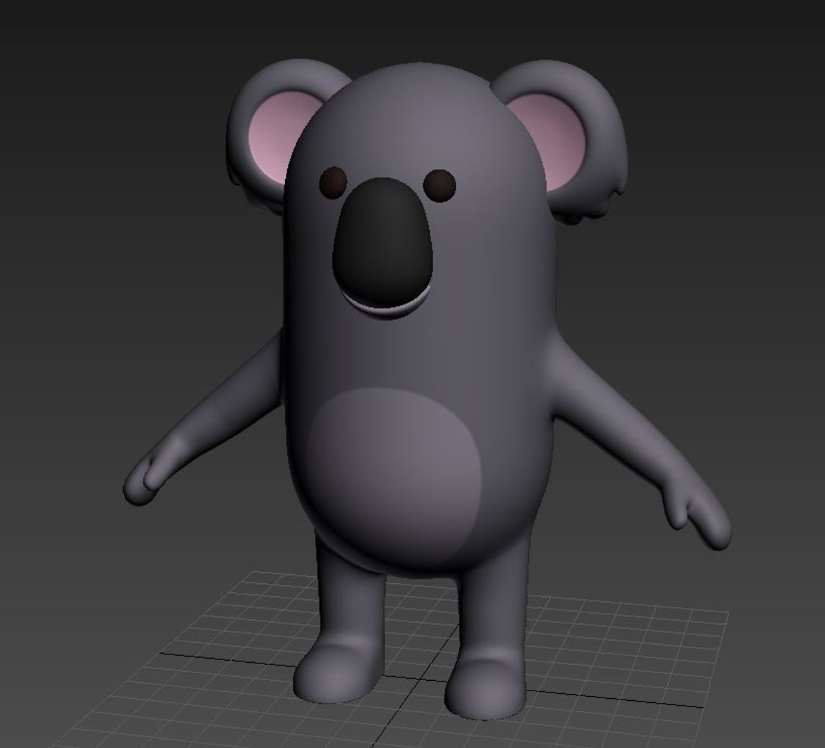 3D koala cartoon model - TurboSquid 1294088
