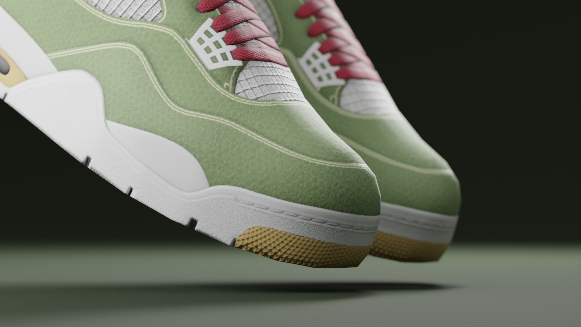 3D Model Air Jordan 4 Lowpoly - 05 - TurboSquid 2194601