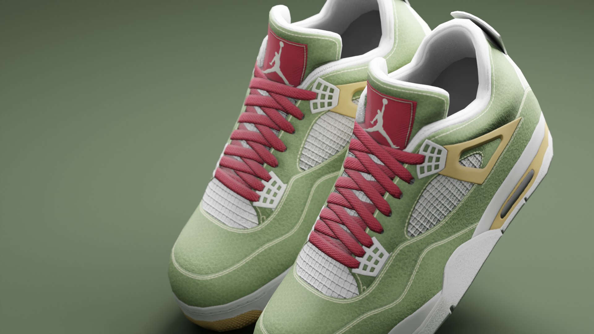 3D Model Air Jordan 4 Lowpoly - 05 - TurboSquid 2194601