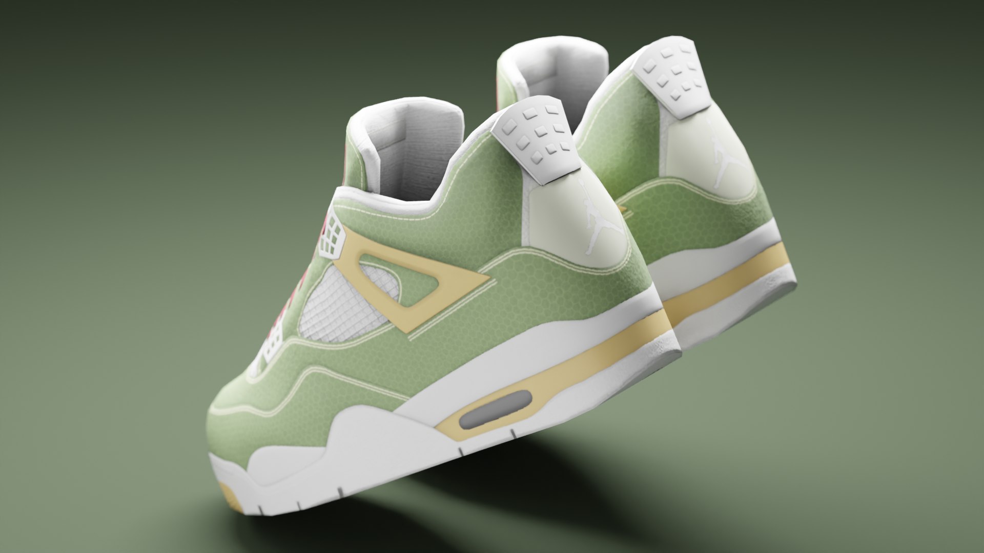 3D Model Air Jordan 4 Lowpoly - 05 - TurboSquid 2194601