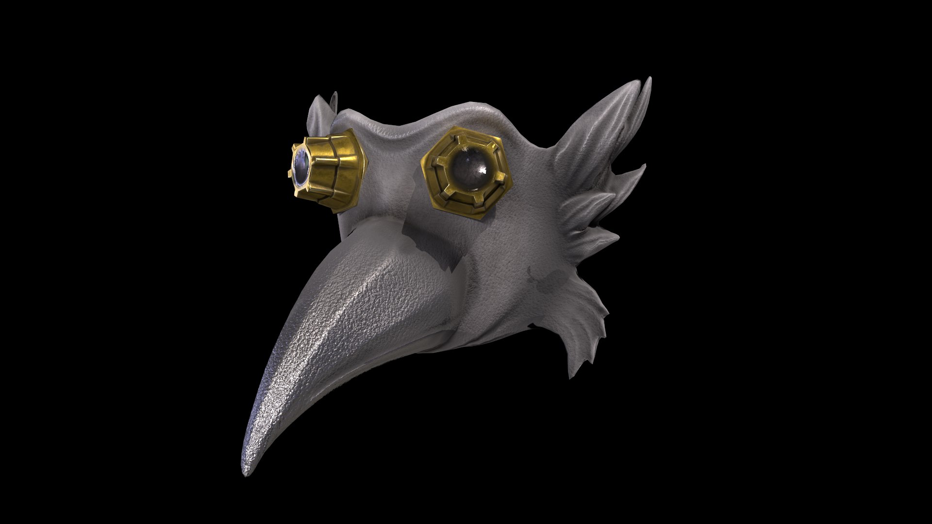 Plague Doctor Mask 3D Model - TurboSquid 2392270