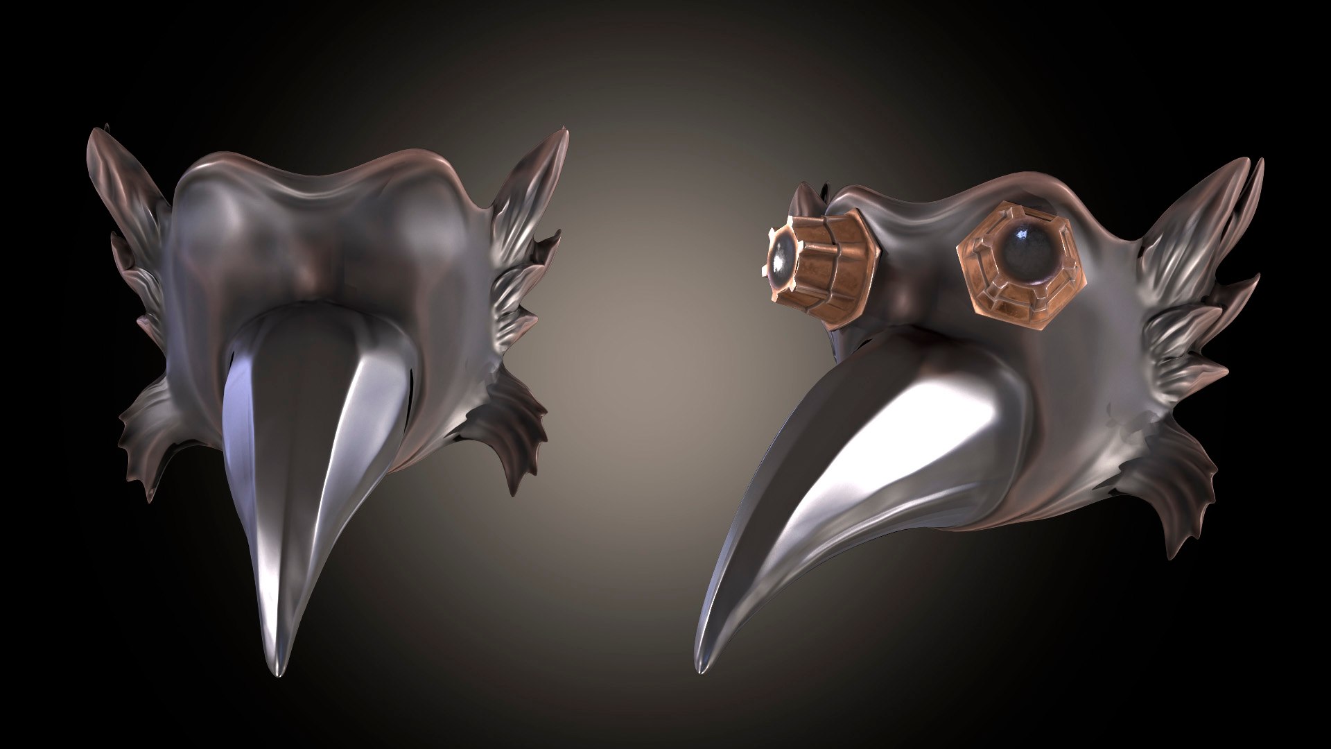 Plague Doctor Mask 3D Model - TurboSquid 2392270