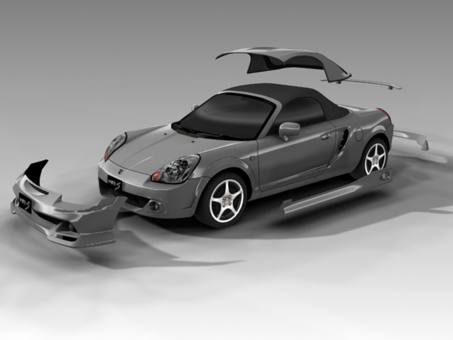3d Model Toyota Mr-s