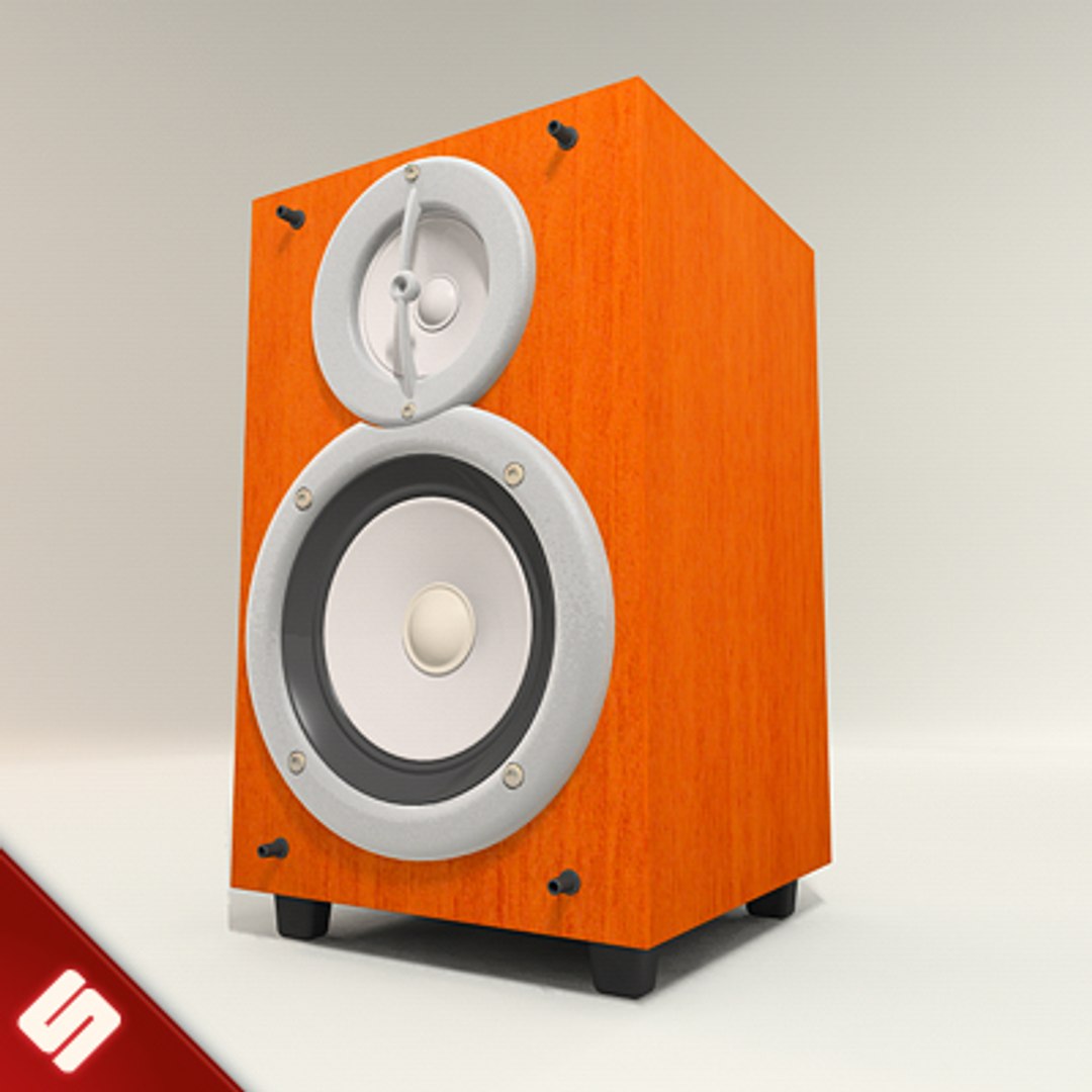 Wood Box Speaker 3d 3ds