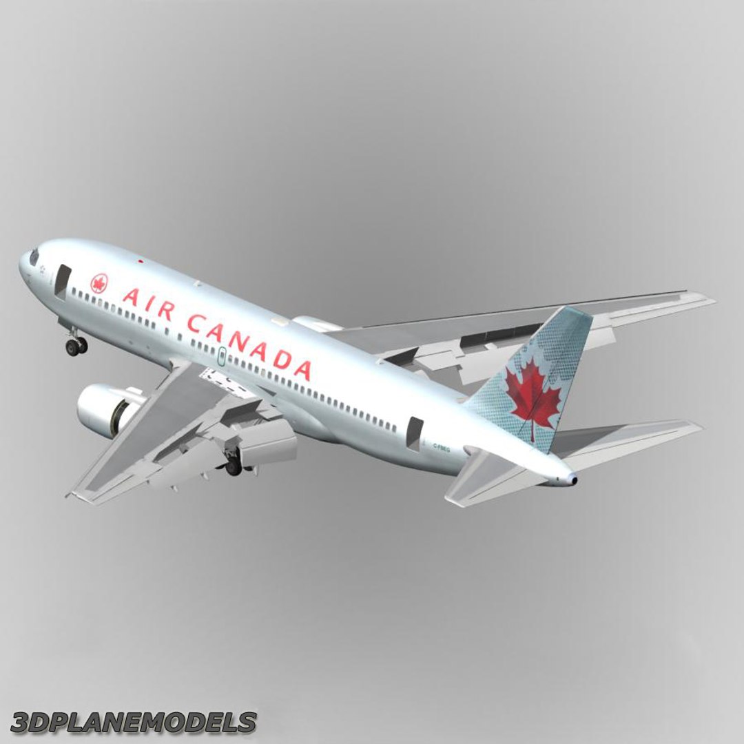 3d B767-200 Air Canada 767-200 Model
