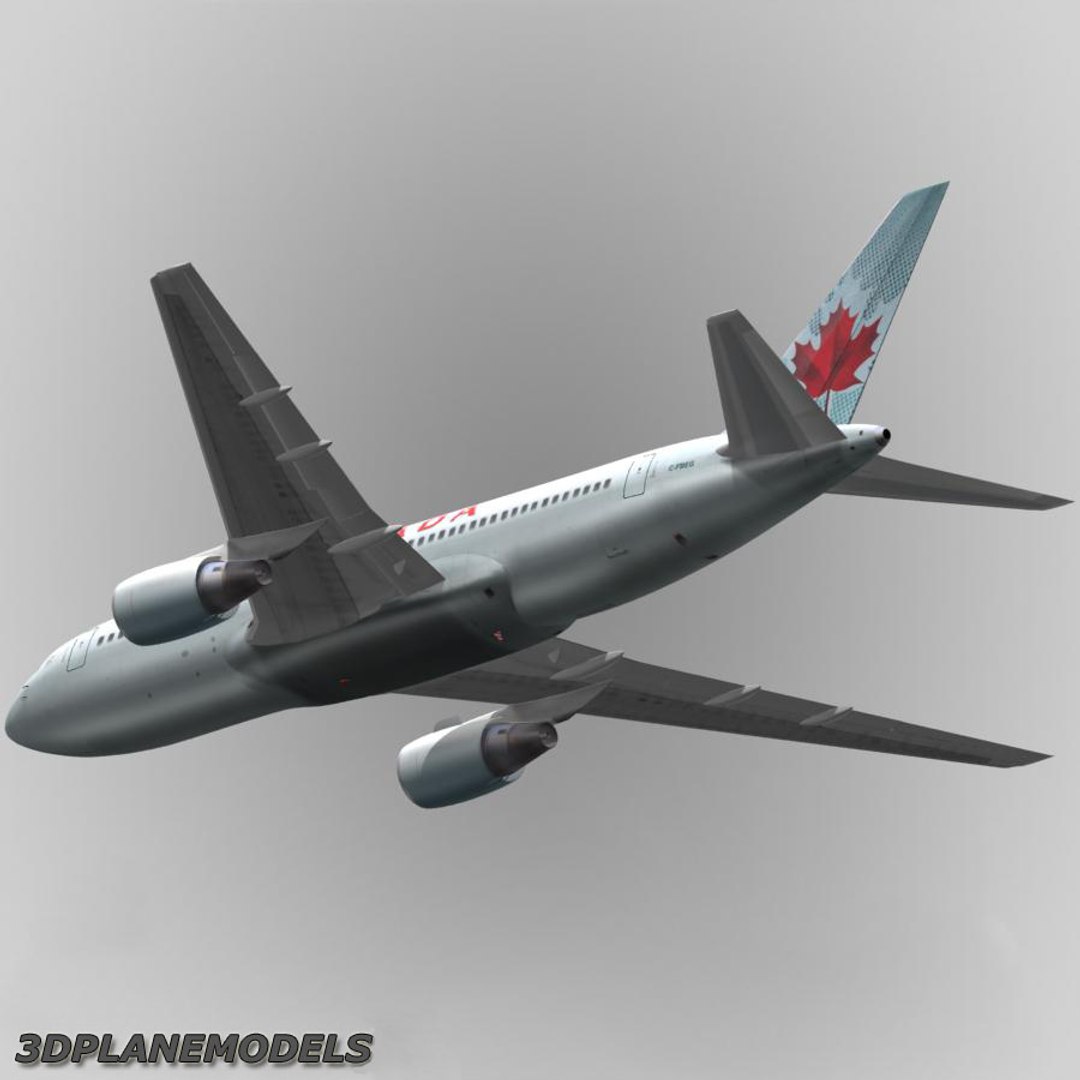 3d B767-200 Air Canada 767-200 Model