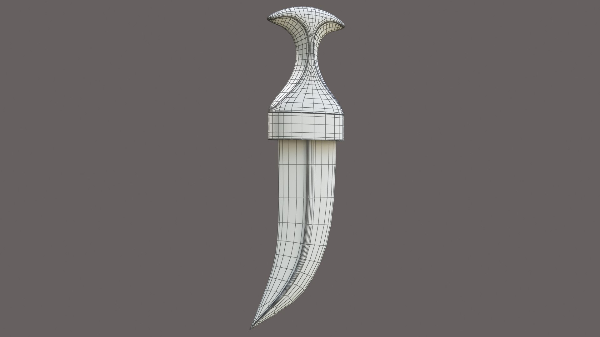 Omani Khanjar Dagger 3D Model - TurboSquid 1509290