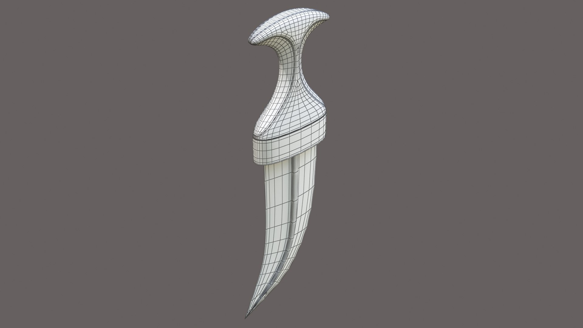 Omani Khanjar Dagger 3D Model - TurboSquid 1509290