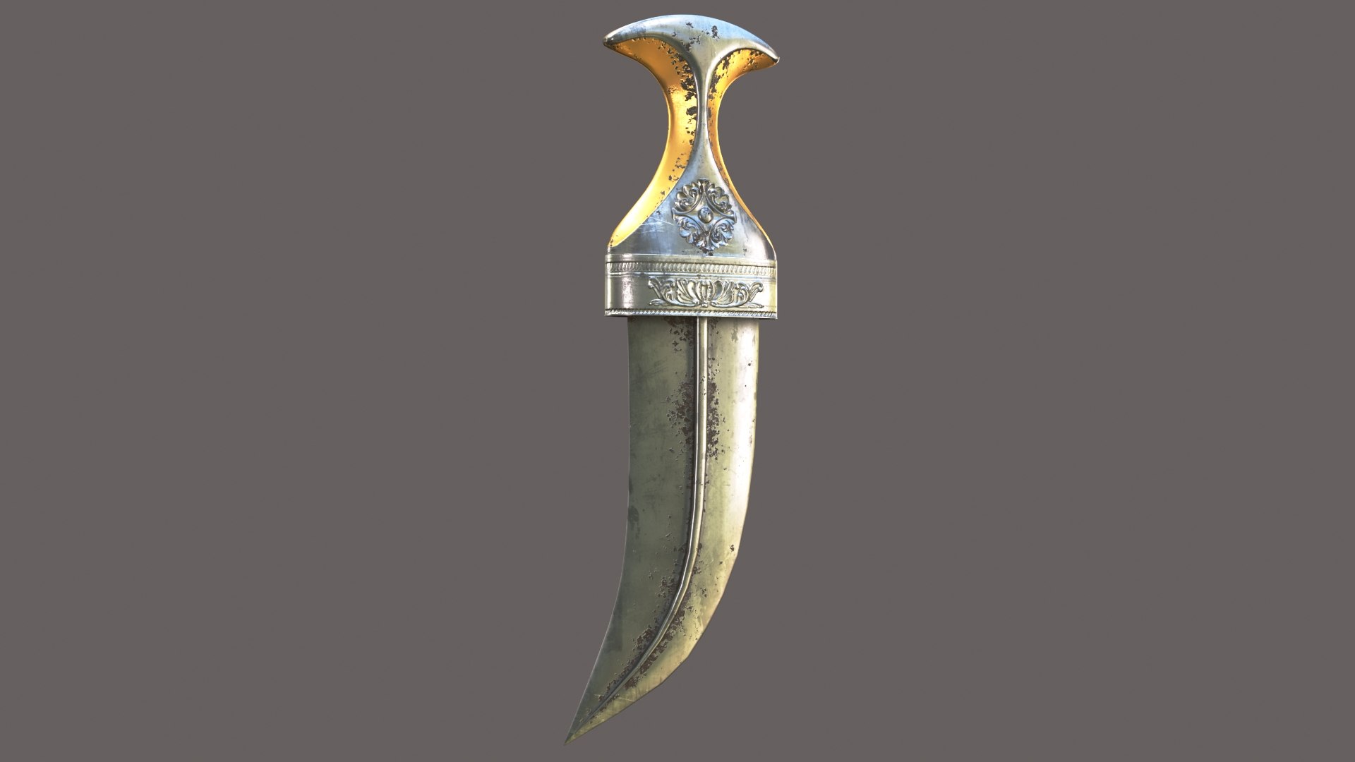 Omani Khanjar Dagger 3D Model - TurboSquid 1509290