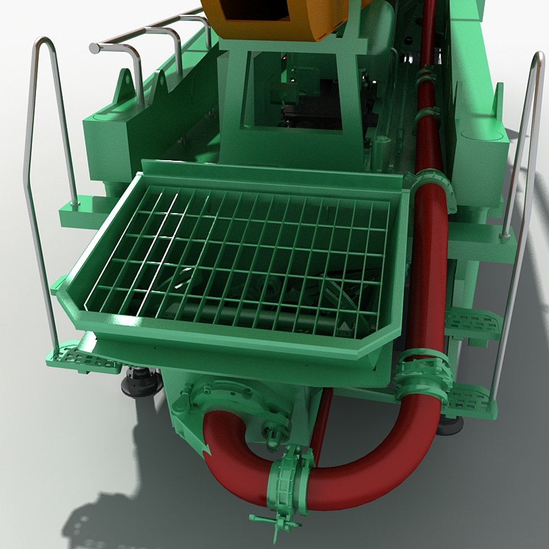 3D concrete pump model - TurboSquid 1460423