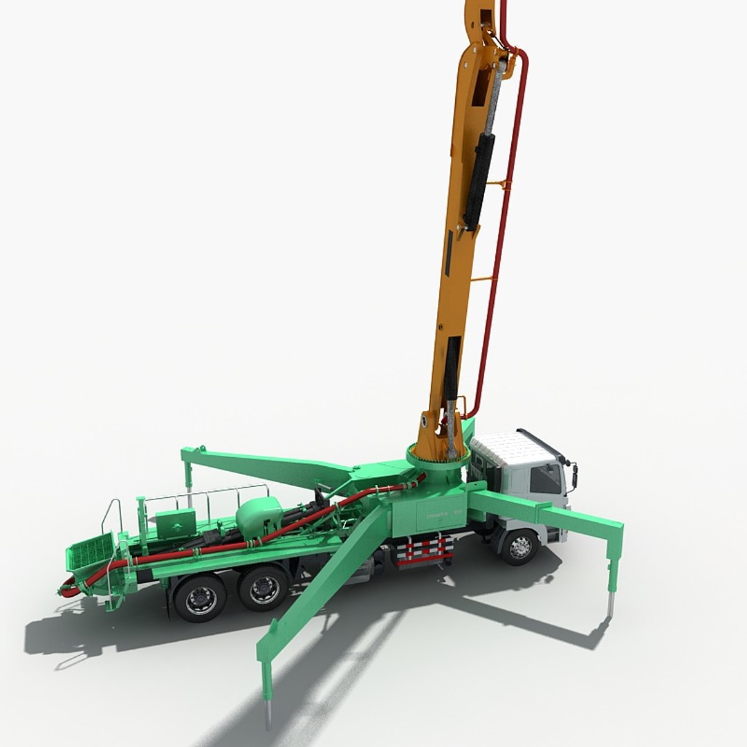3D Concrete Pump Model - TurboSquid 1460423