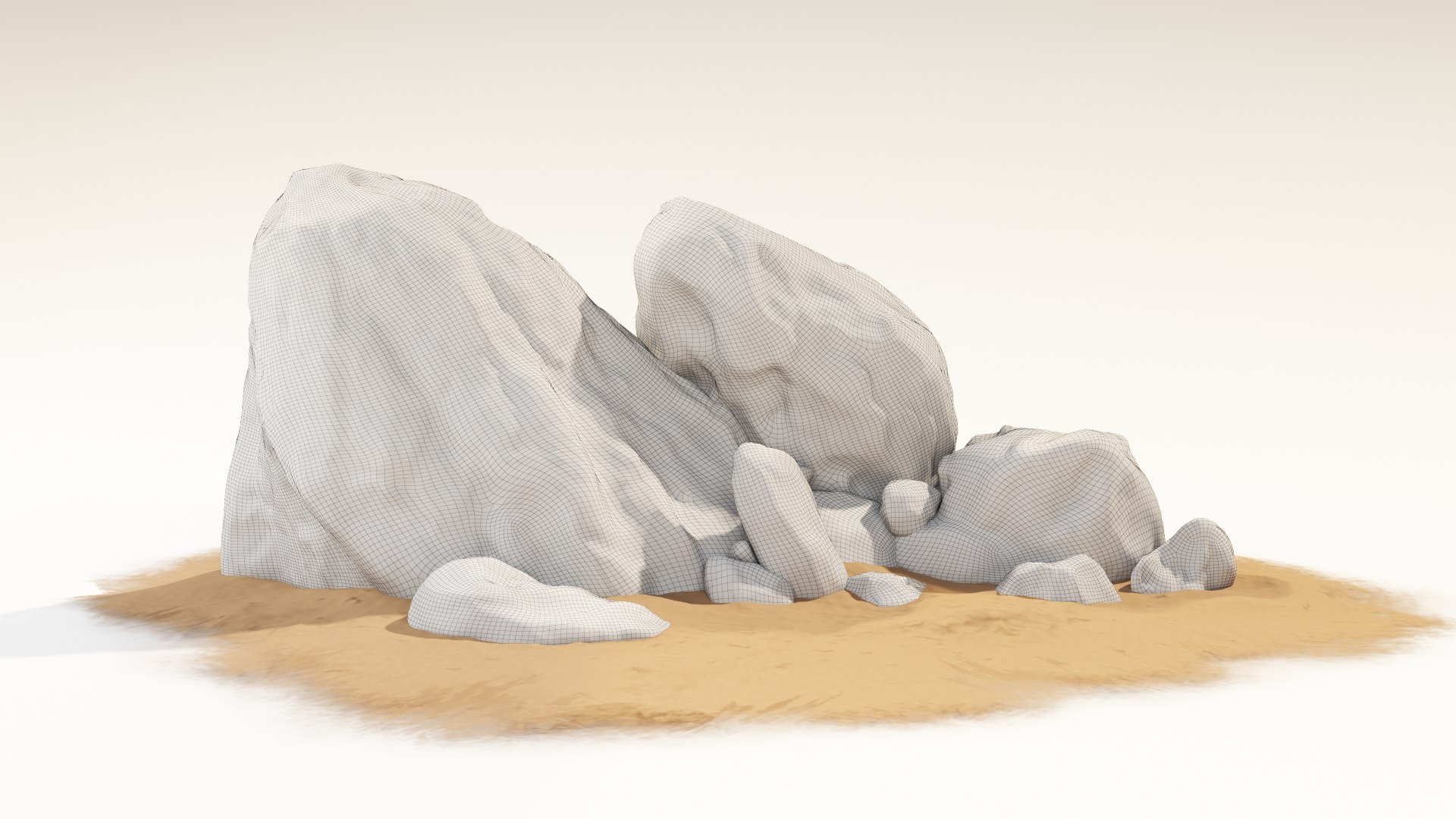 Wet Rock V12 3D - TurboSquid 1655620