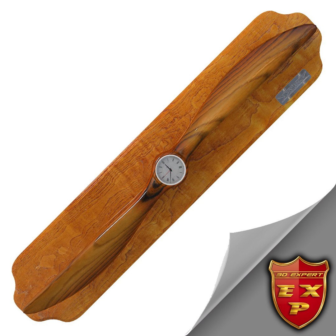 3ds Max Propeller Souvenir Clock