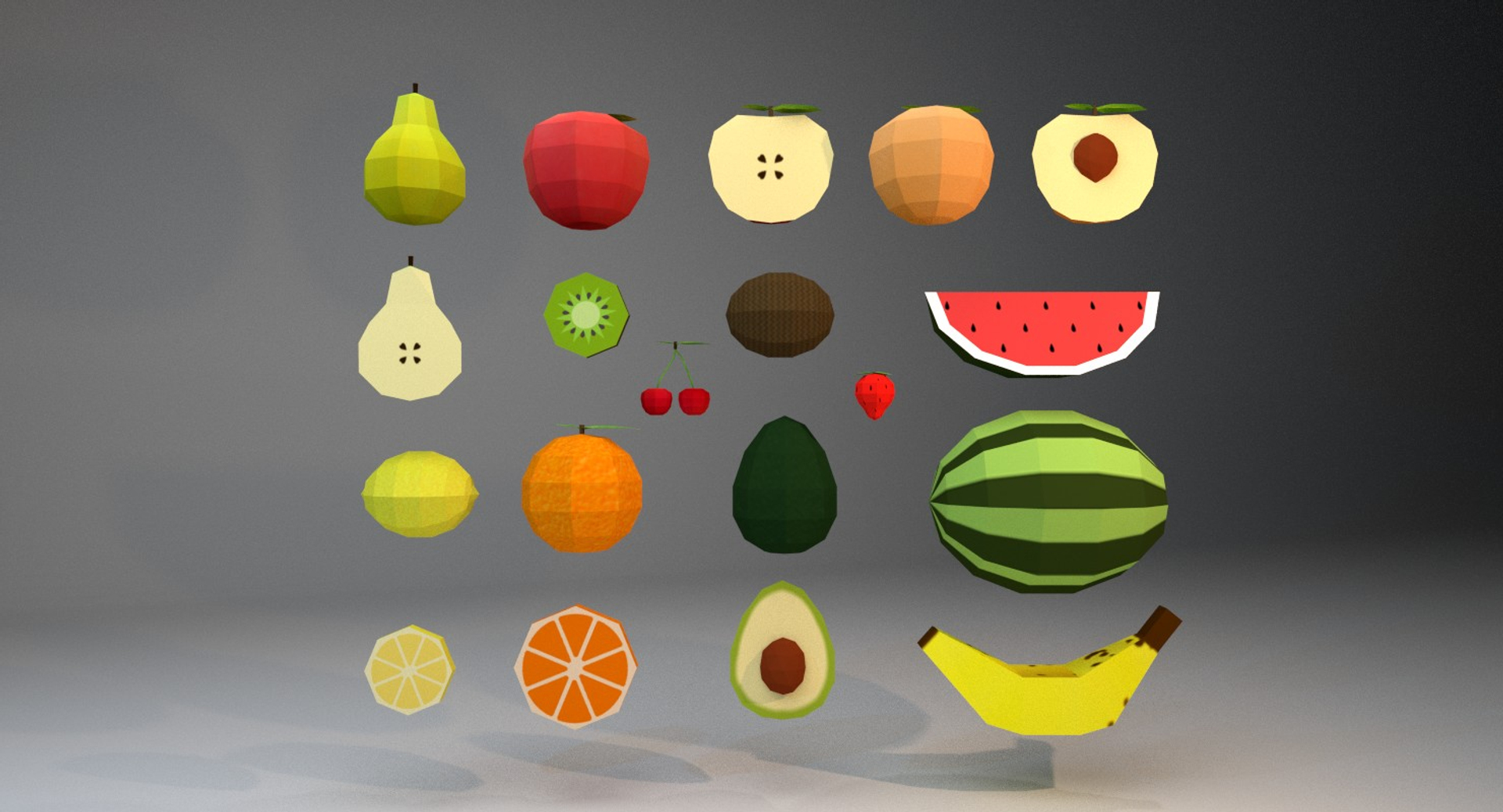 Fruits Unreal Unity 3D Model - TurboSquid 1251337