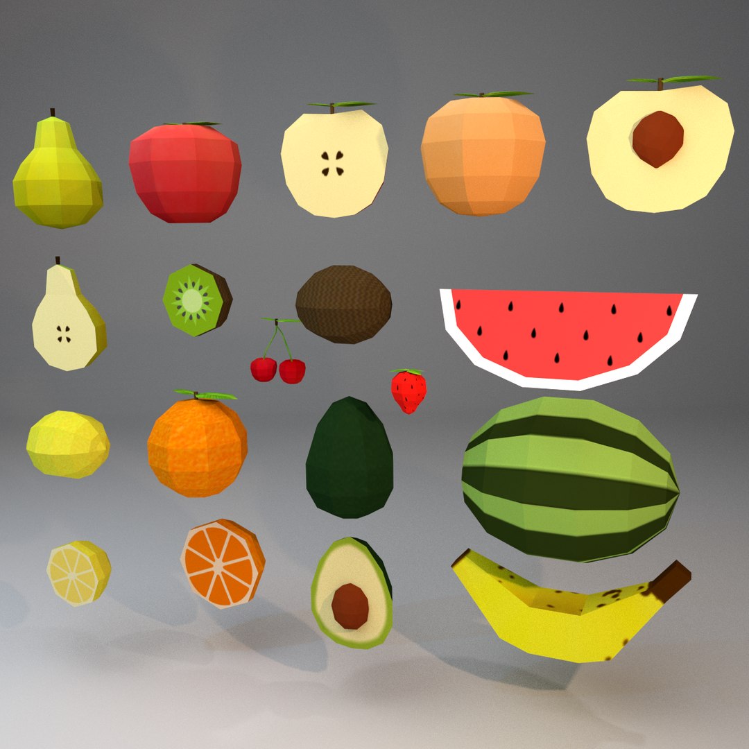 Fruits Unreal Unity 3D Model - TurboSquid 1251337
