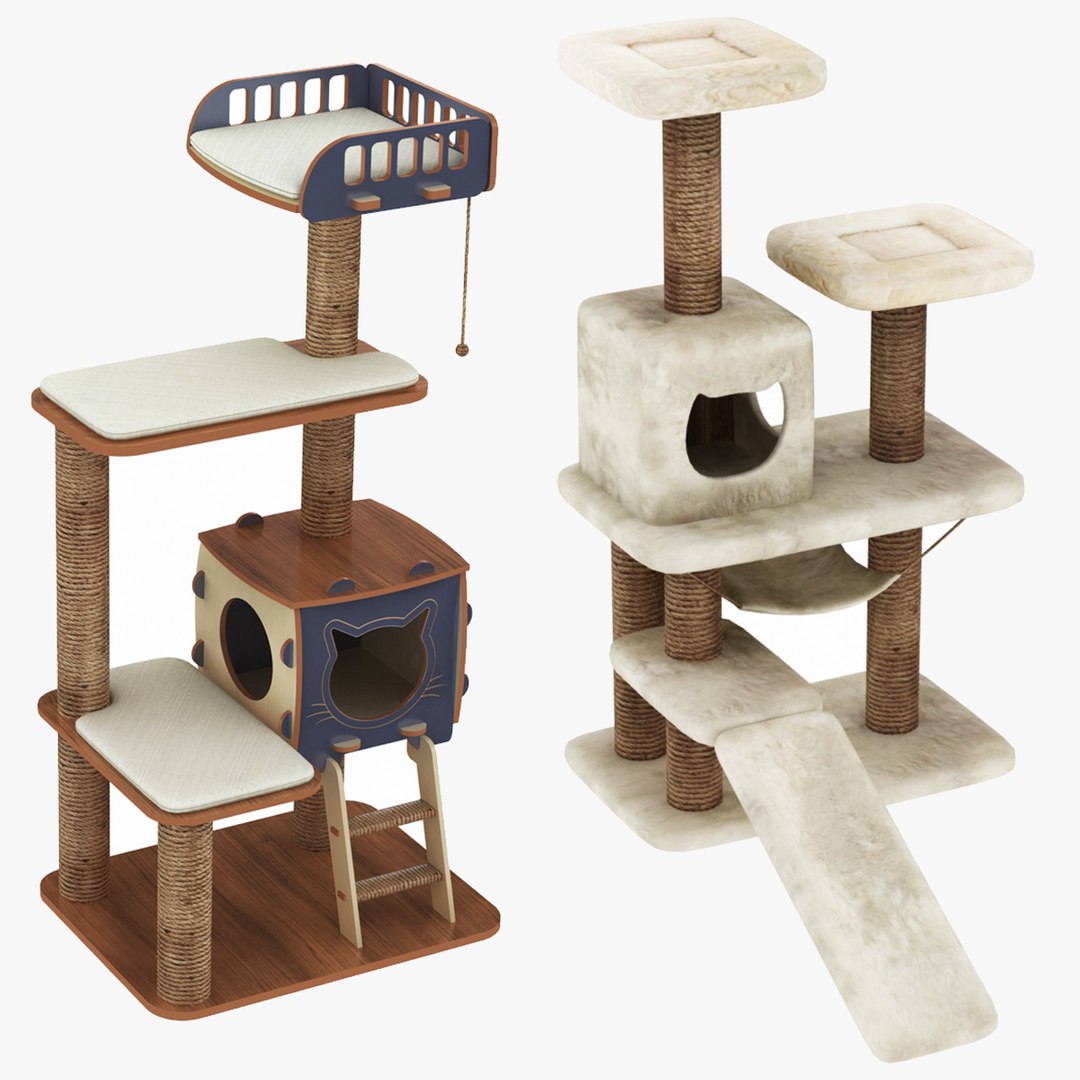 Cat Tree Collection 3D Model - TurboSquid 2281379