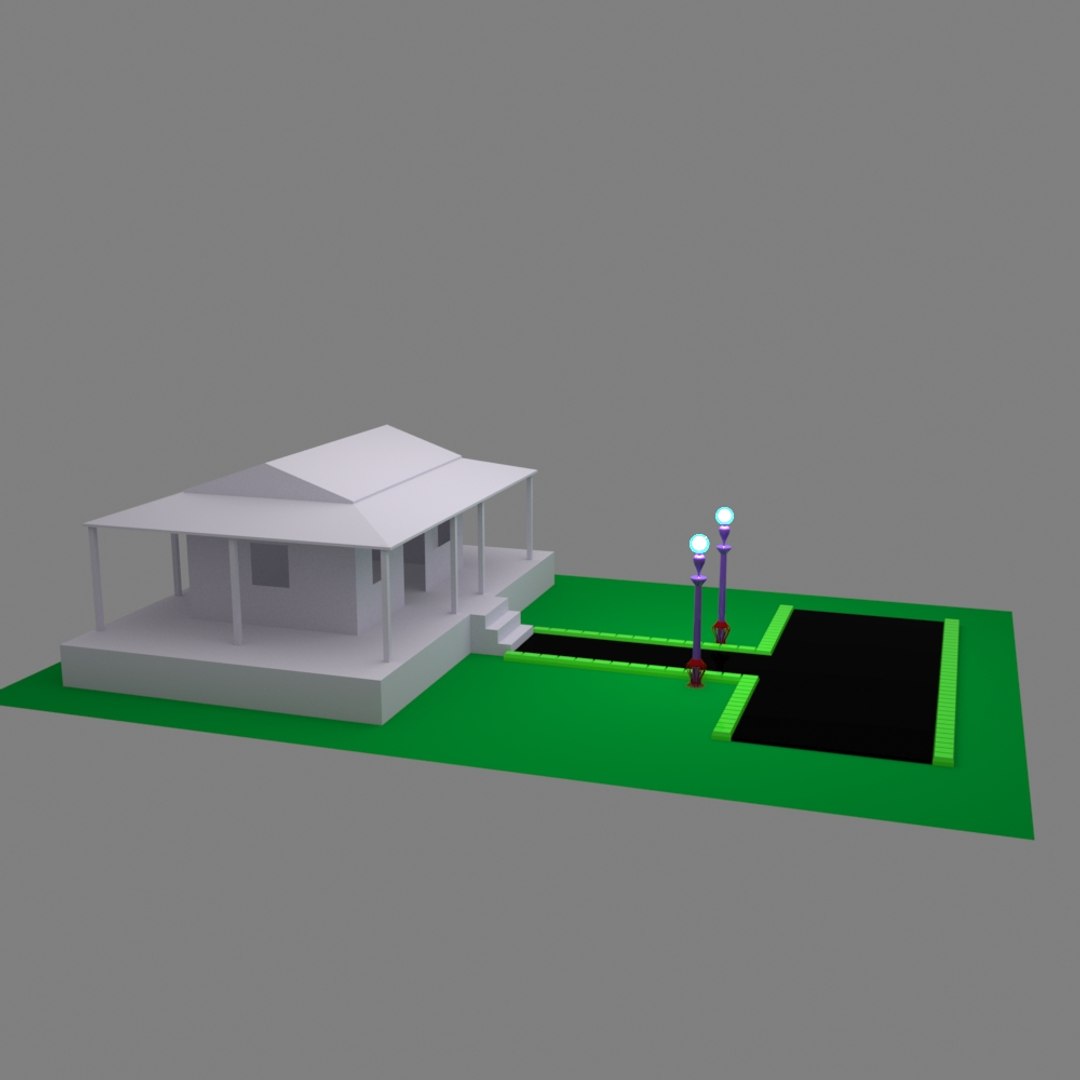 House Street Light 3D - TurboSquid 1302196